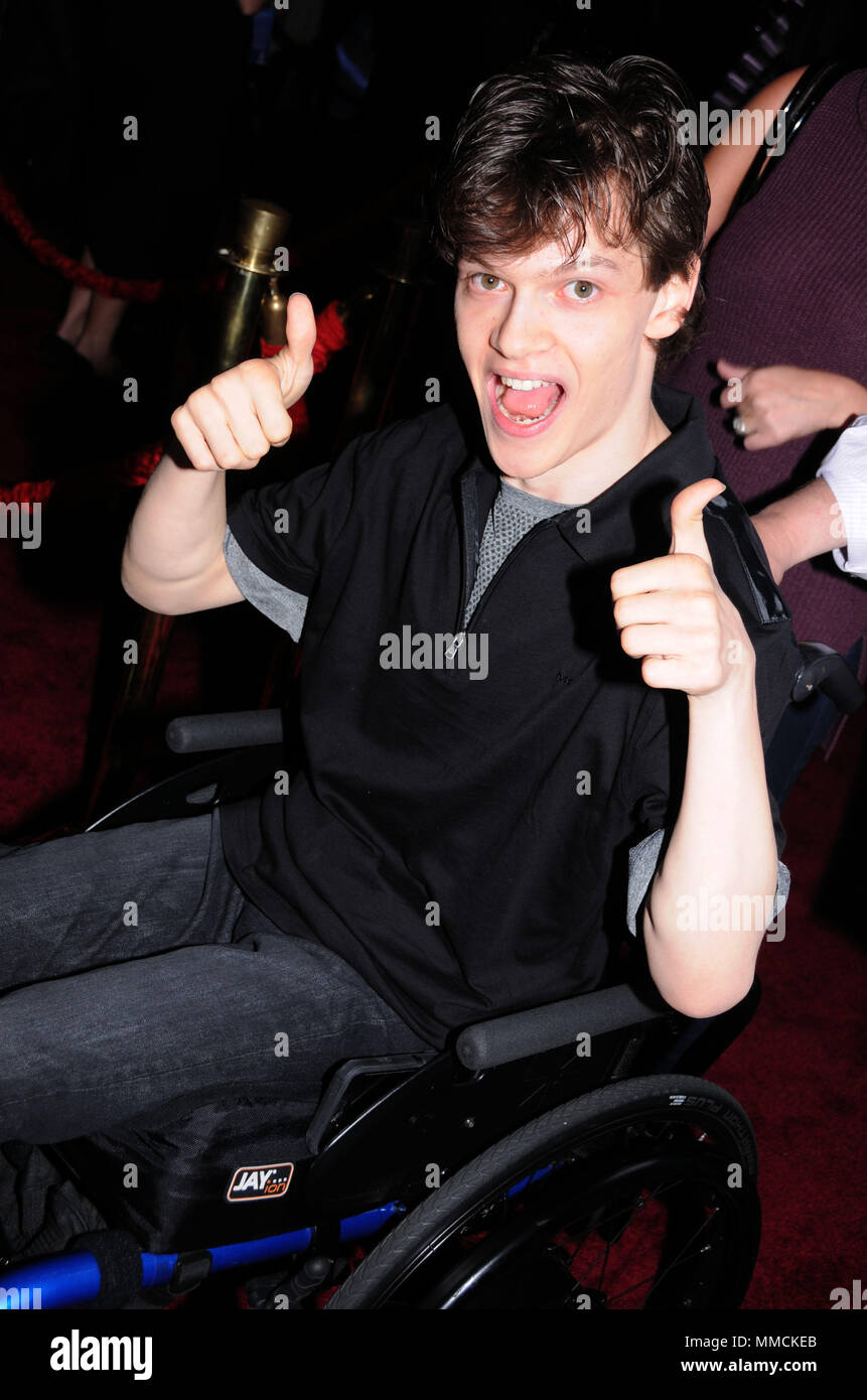 Hollywood, California, USA. 10th May, 2018. Actor Micah Fowler attends the premiere of Disney ...