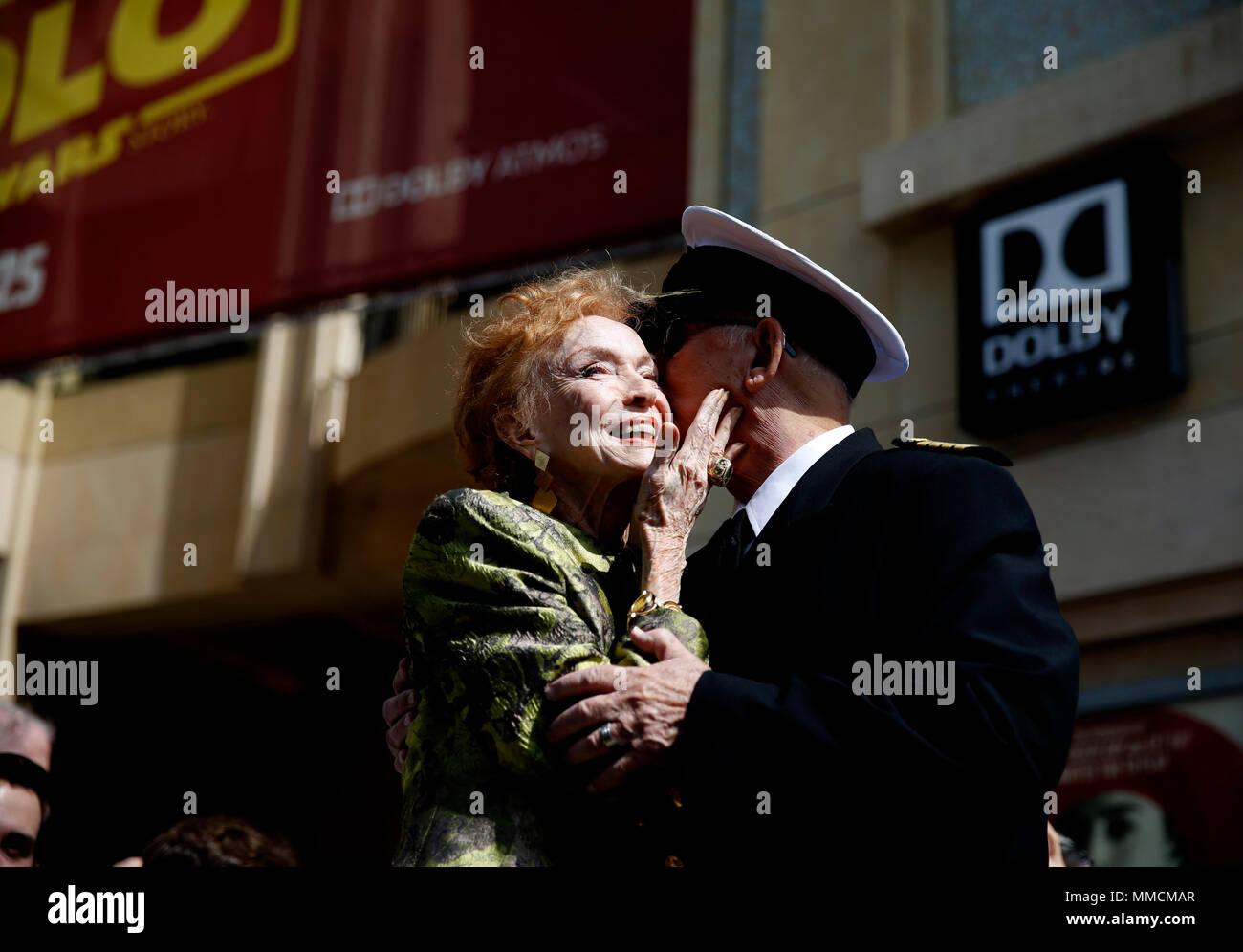 Los Angeles, USA. 10th May, 2018. Gavin MacLeod (R) who played the part ...