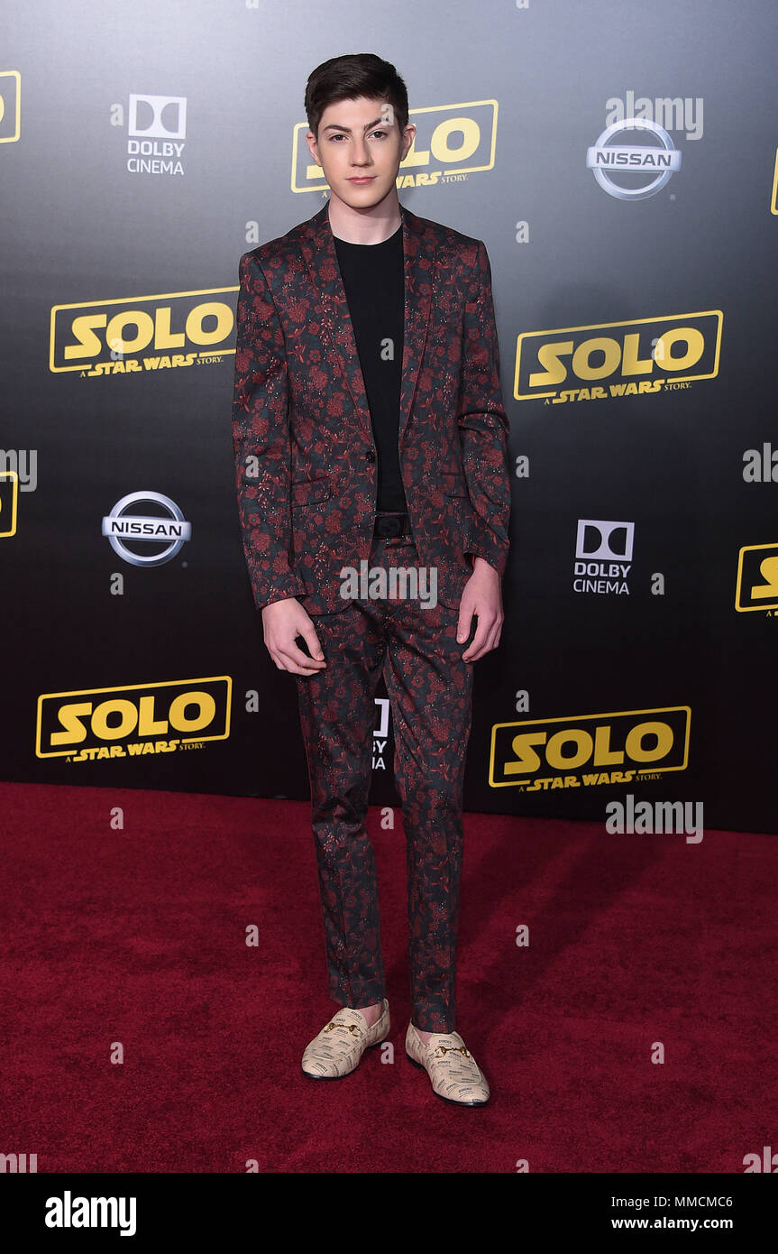 Hollywood, California, USA. 10th May, 2018. Mason Cook arrives for the ...