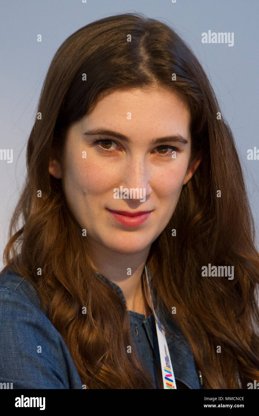 Torino, Italy. 10th 05 2018. British writer Katherine Rundell is guest ...