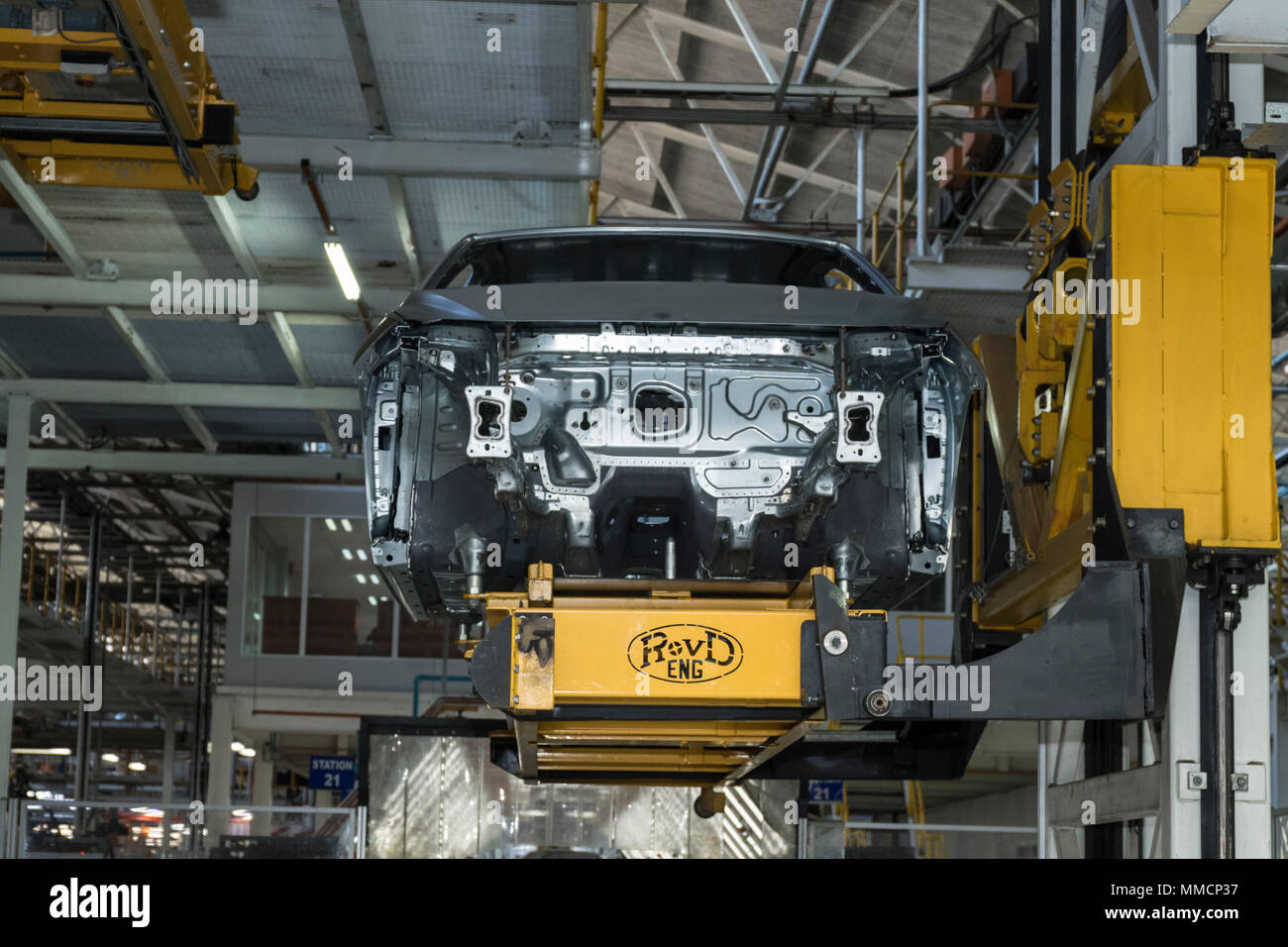 10 May 2018, South Africa, Uitenhage: An unfinished car stands in the ...