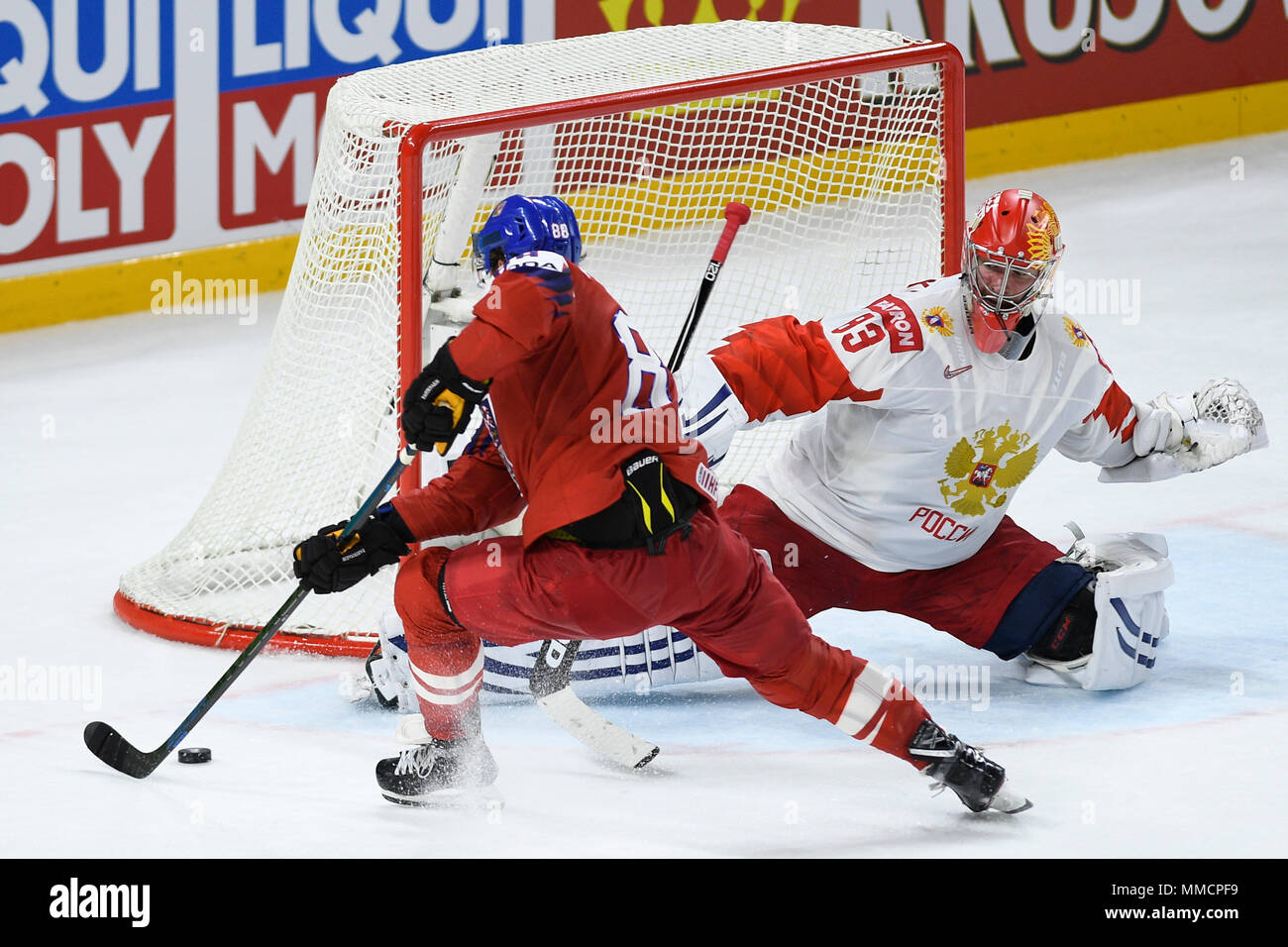 Kodan, Denmark. 10th May, 2018. L-R DAVID PASTRNAK (CZE) and VASILY ...