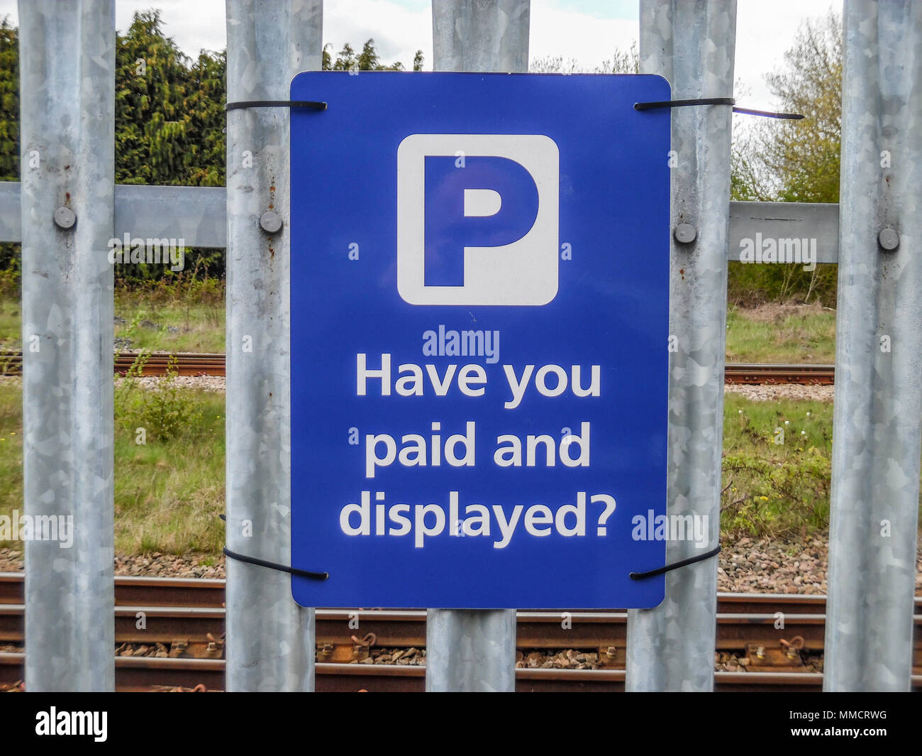 Railway station parking sign hi-res stock photography and images - Alamy