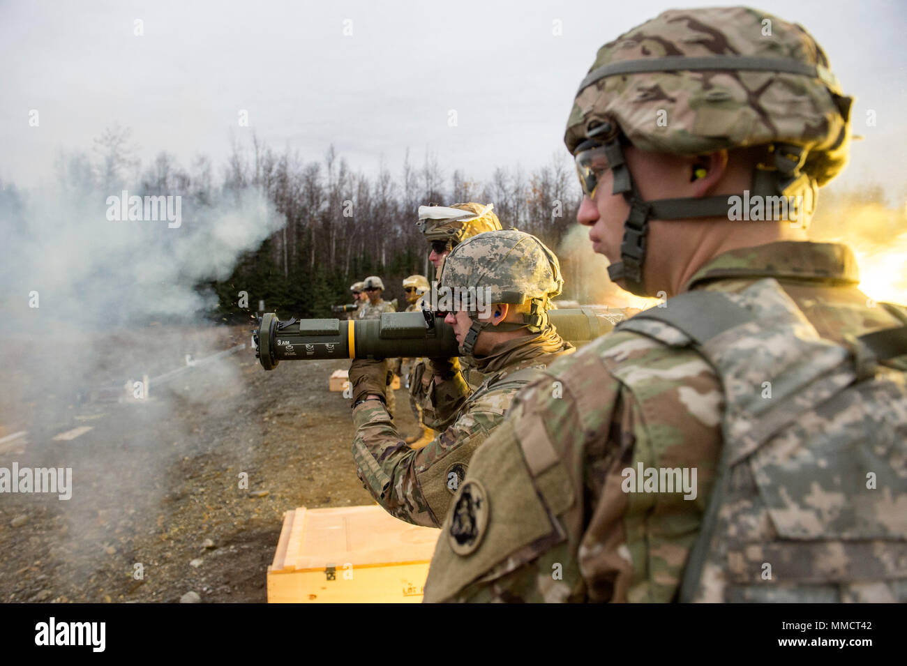 Soldiers assigned to the 109th Transportation Company, 17th Combat ...