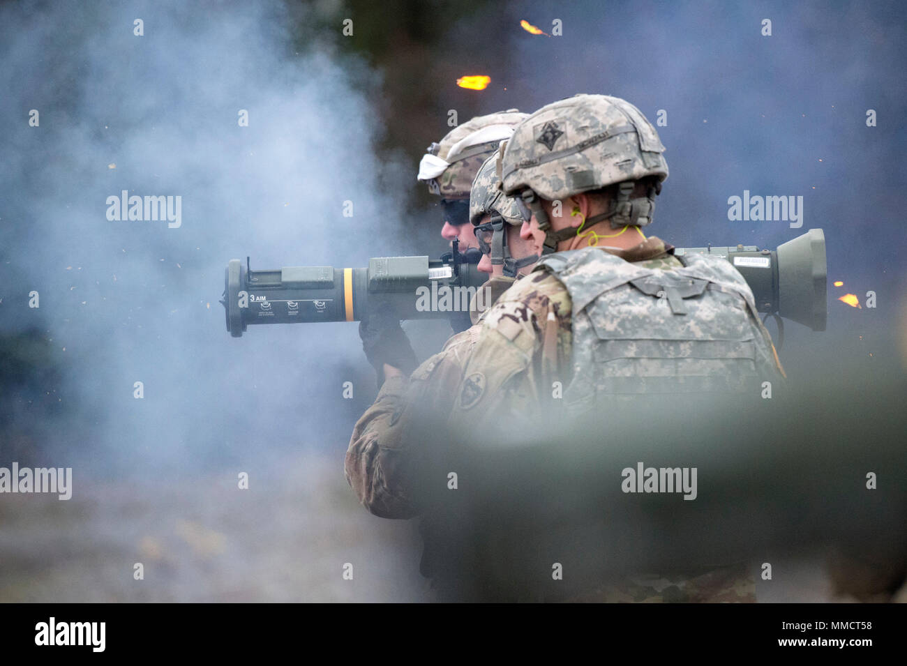 Soldiers assigned to the 109th Transportation Company, 17th Combat ...