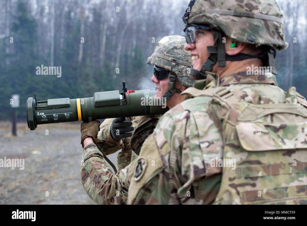 Soldiers assigned to the 109th Transportation Company, 17th Combat ...