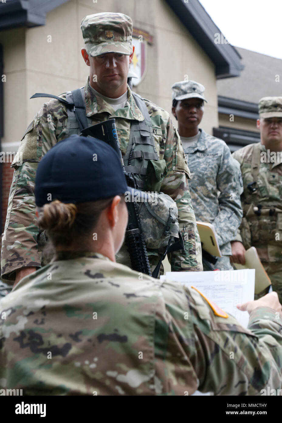 Candidates go through the first day of the Expert Field Medical Badge ...
