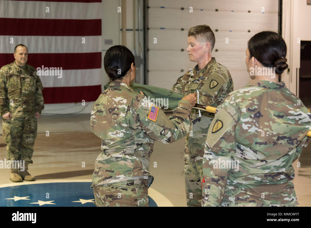 Cpt. Jill King, commander of the 49th Theater Gateway, and SFC Diane ...