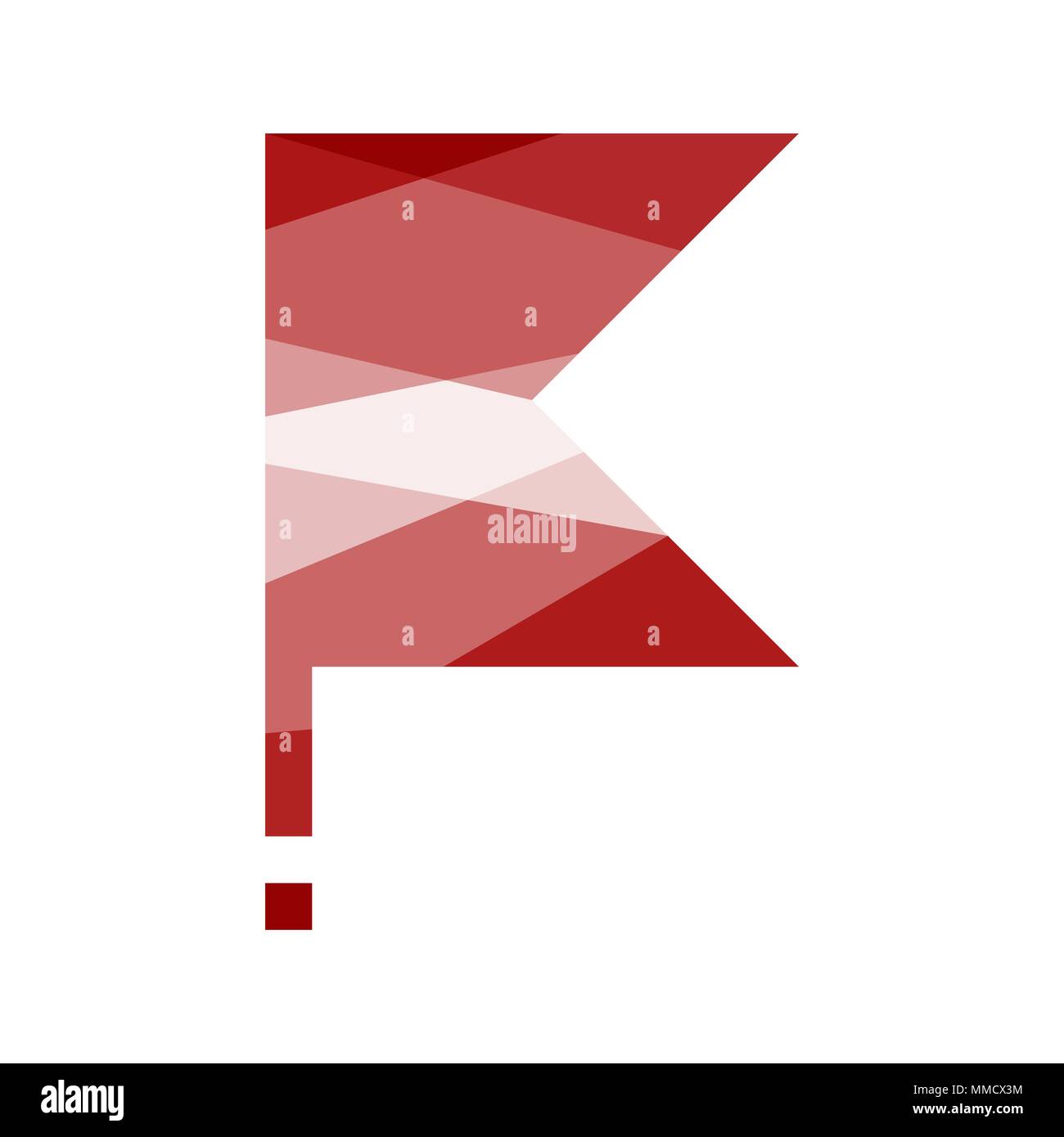 Low poly triangular Austria flag polygonal color effect. Vector ...