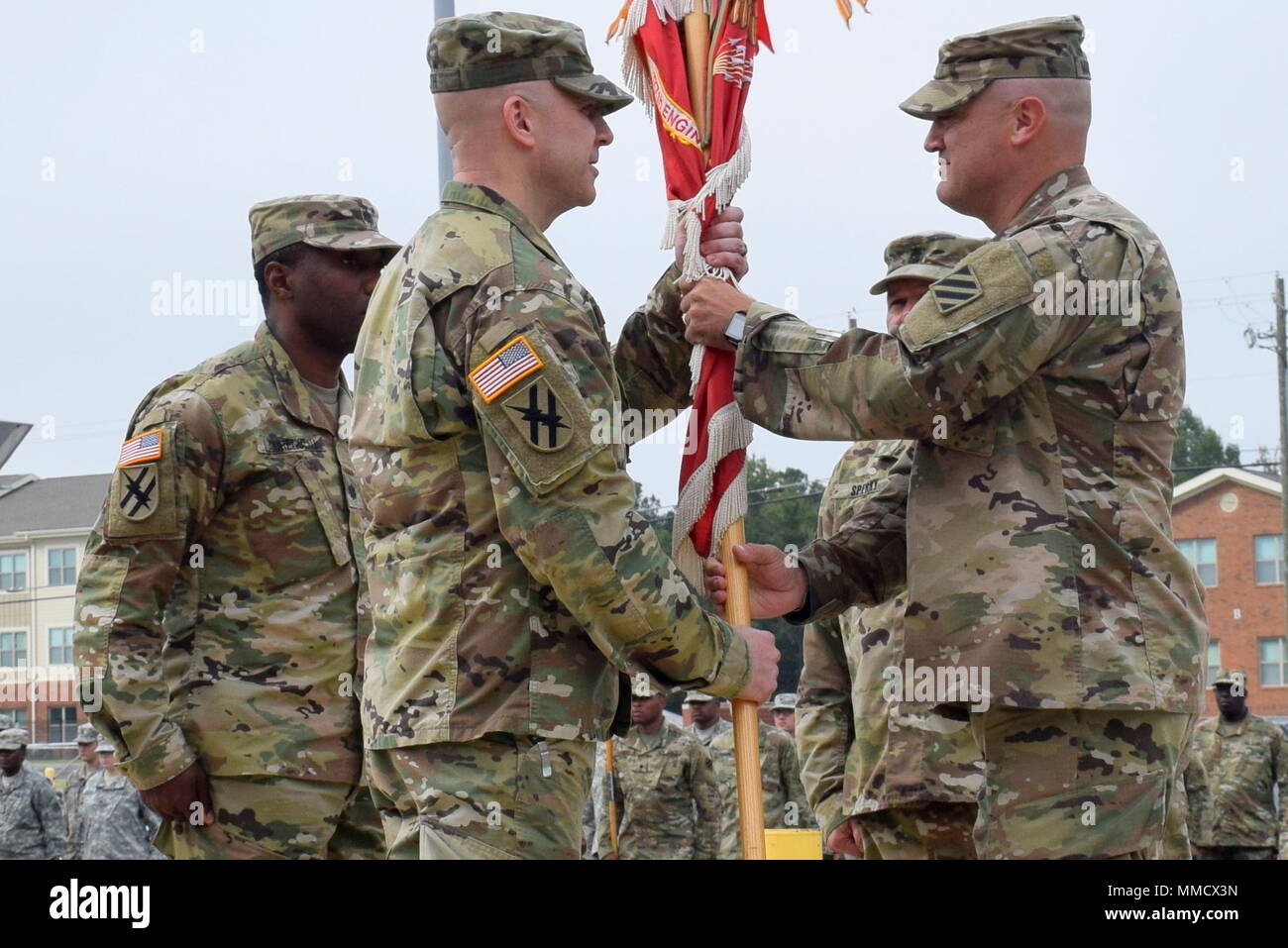 Lieutenant Colonel Kris Marshall, outgoing commander of the 177th ...