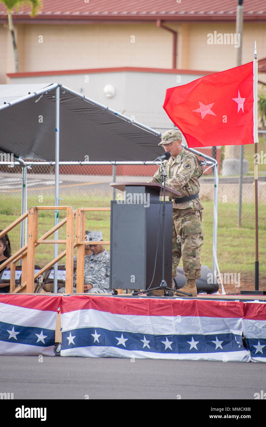 Outgoing commander Brig. Gen. Keith Y. Tamashiro delivers his speech ...