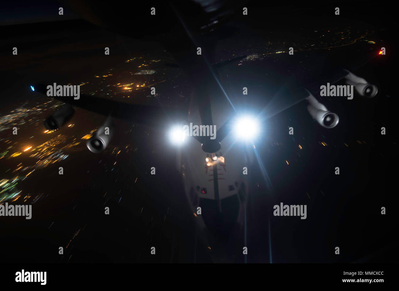 An E-8C Joint Surveillance Target Attack Radar System receives fuel ...