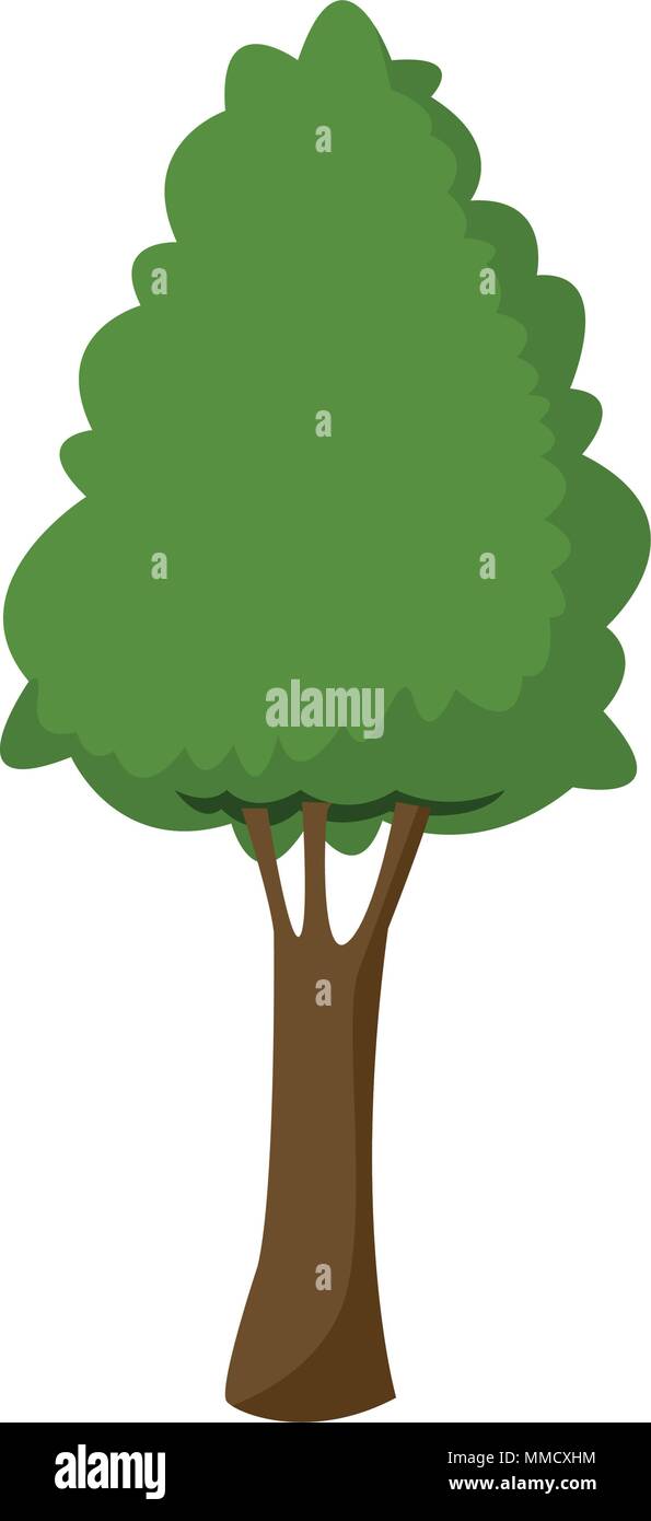 Tree isolated cartoon Stock Vector Image & Art - Alamy