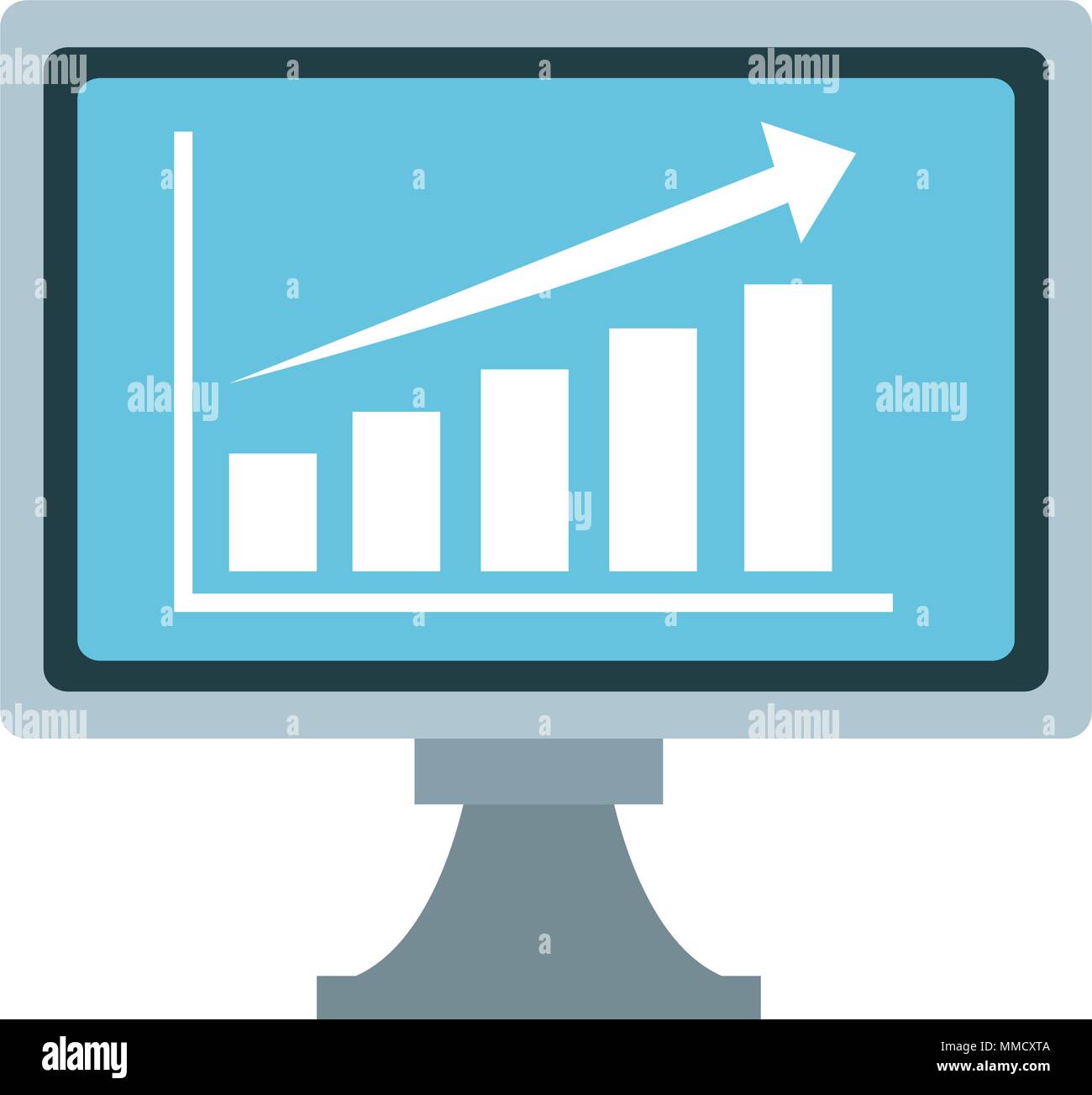 Business statistics on computer screen Stock Vector Image & Art - Alamy