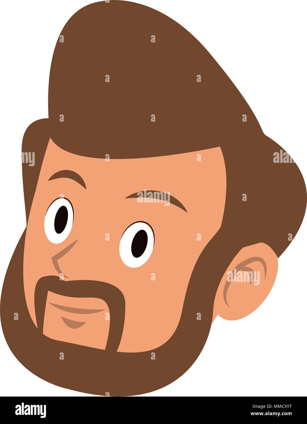Young man face happy Stock Vector Image & Art - Alamy