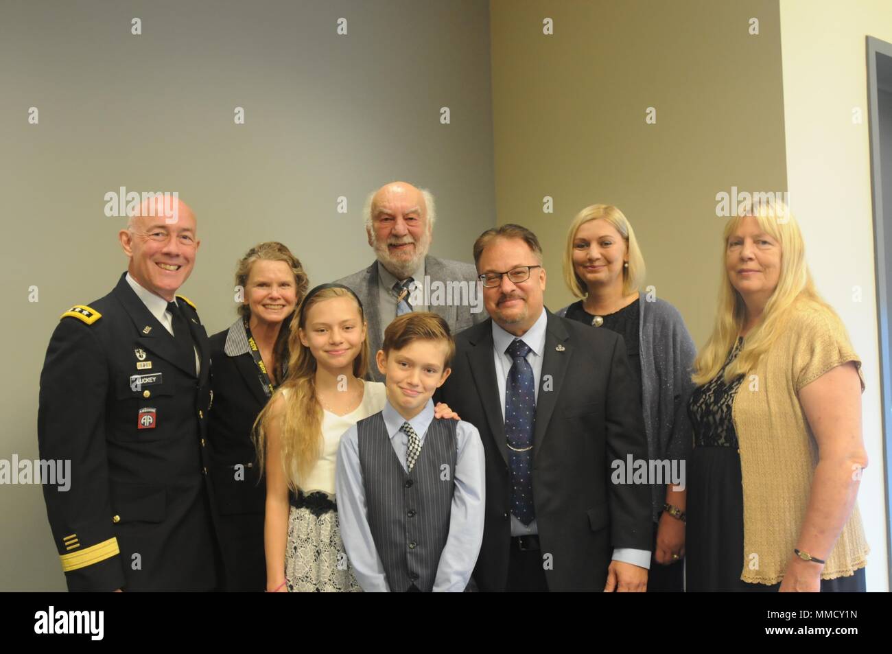 The Seidl Family takes a moment with Lt. Gen. Charles Luckey and his ...
