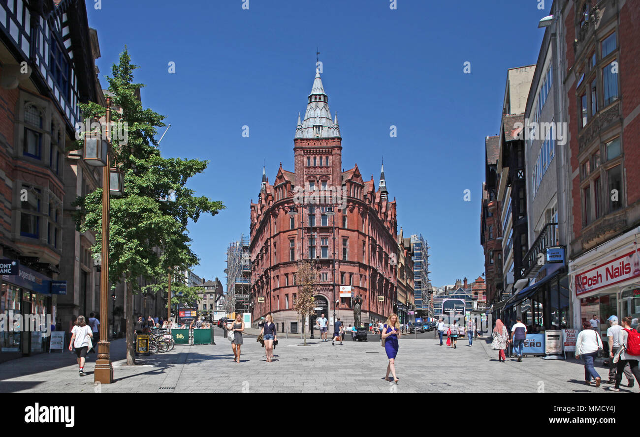 King Street, Queen Street, Nottingham Stock Photo - Alamy