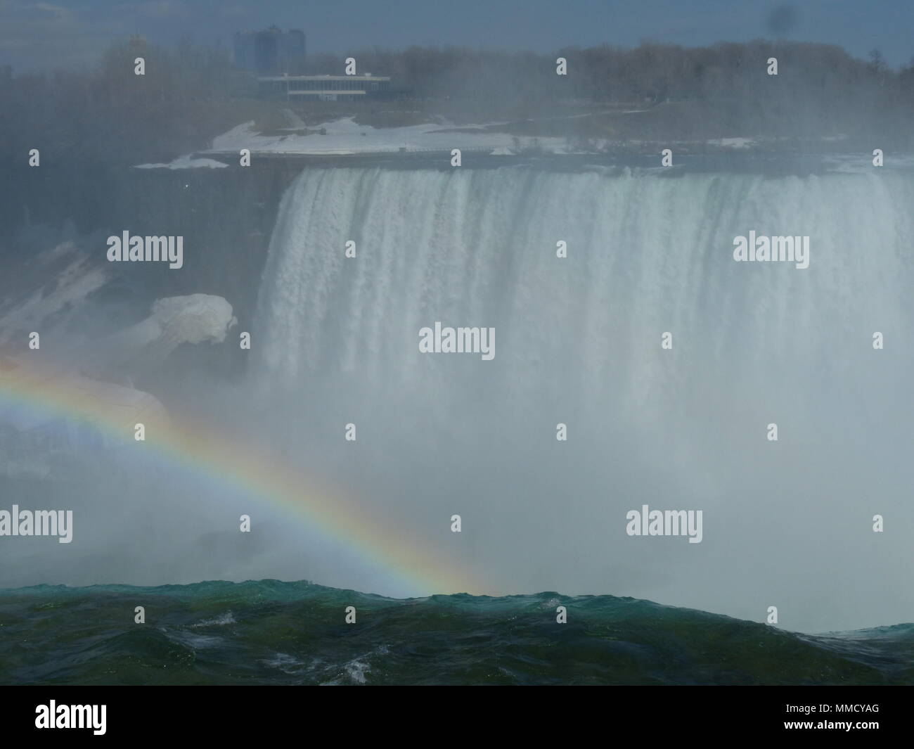 Niagara Falls is the collective name for three waterfalls that straddle ...