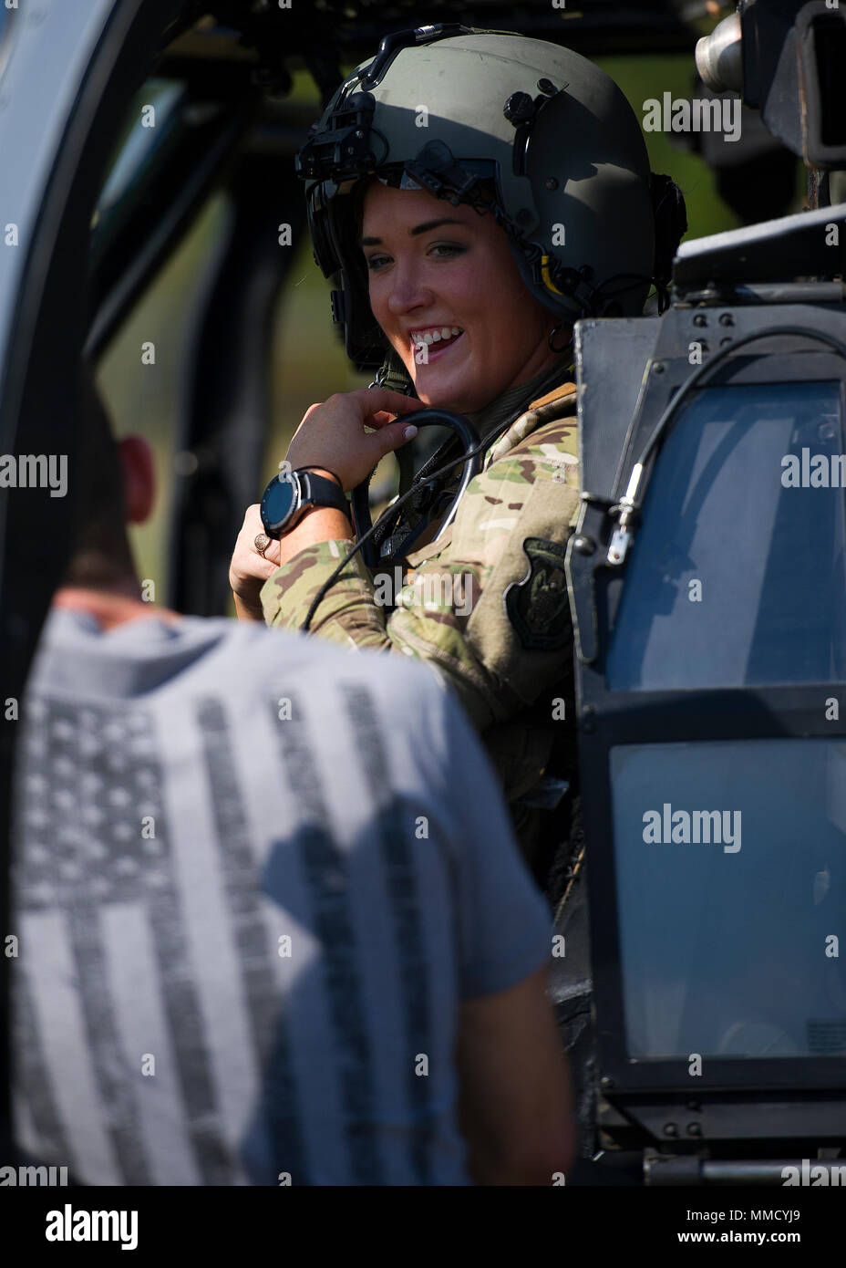 U.S. Air Force First Lieutenant Courtney McCallan, a pilot with the ...