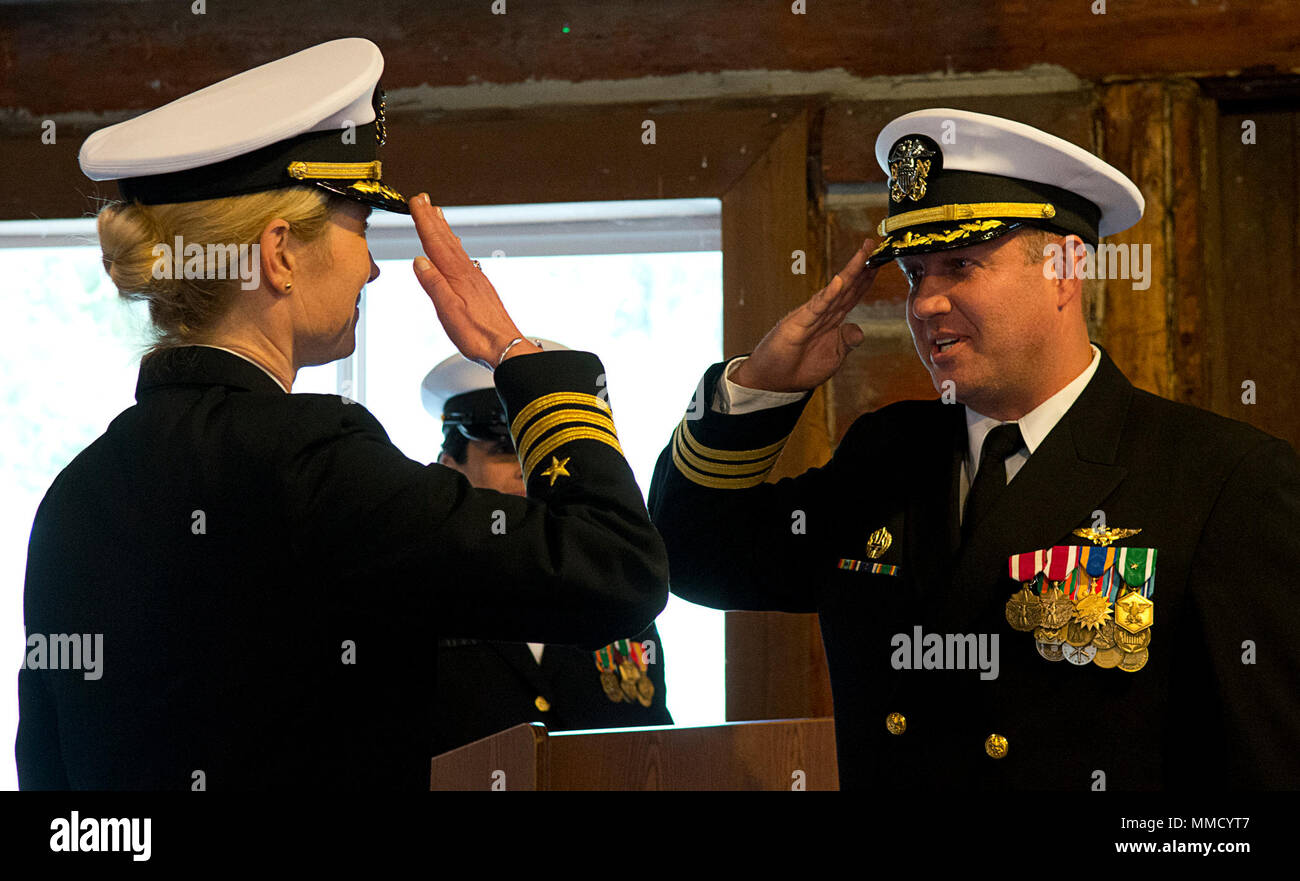 Cmdr. Kerri Chase relieves Cmdr. Eric Emery, commanding officer of Navy ...