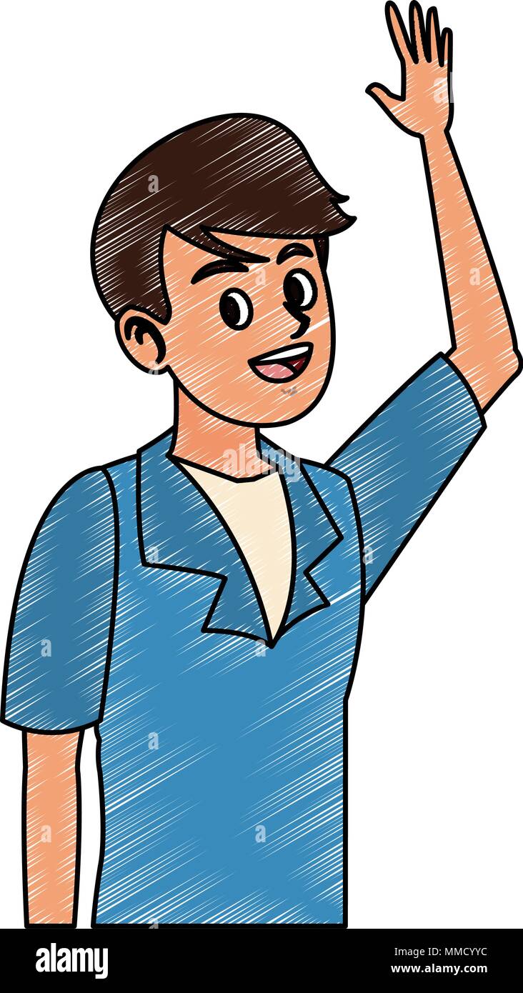 Young man cartoon scribble Stock Vector Image & Art - Alamy