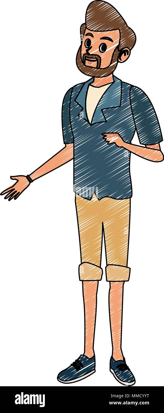 Young man cartoon scribble Stock Vector Image & Art - Alamy