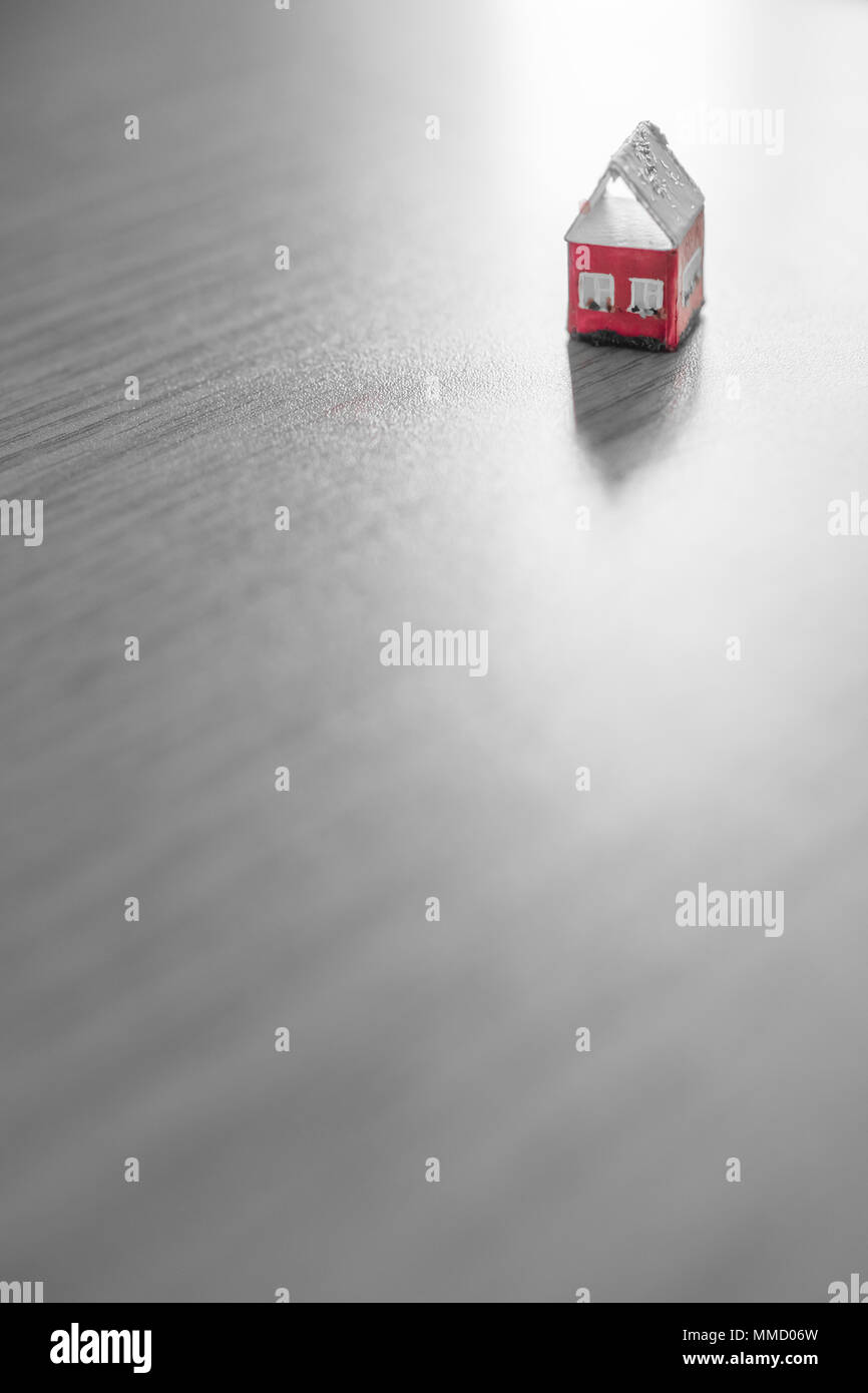 Small toy house made of paper Stock Photo - Alamy