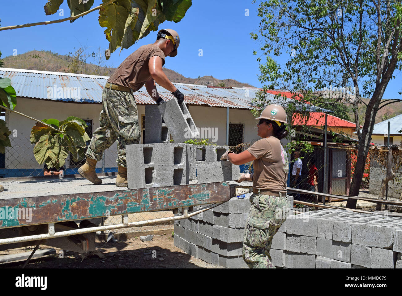 Concrete blocks used in construction hi-res stock photography and ...