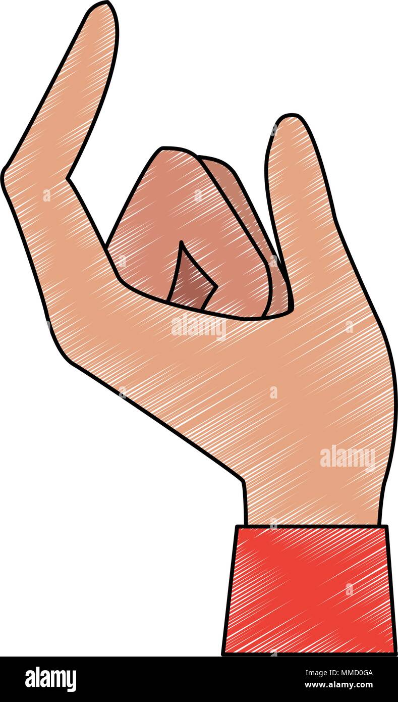 Hand with gesture scribble Stock Vector Image & Art - Alamy