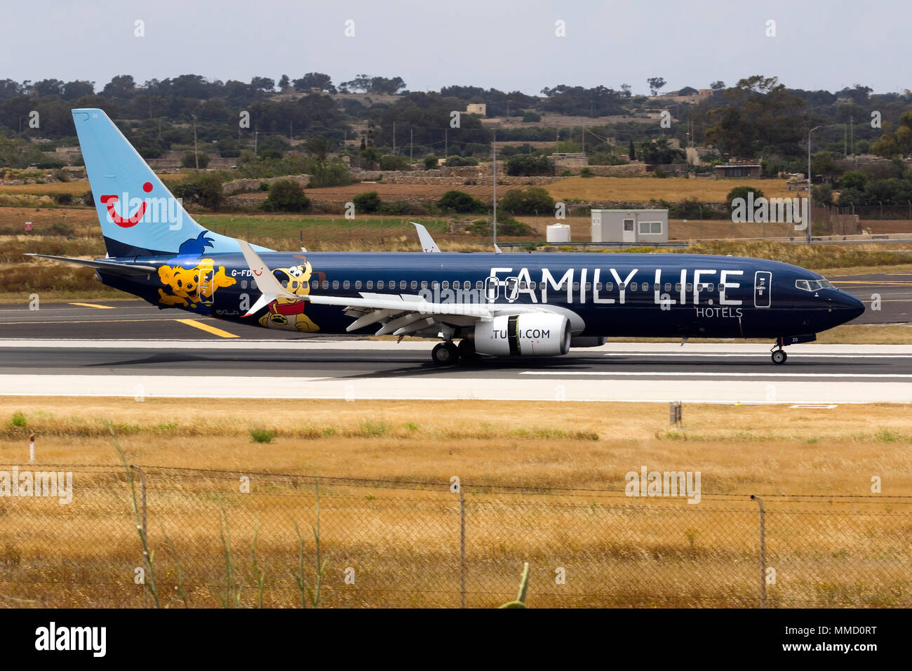 TUI Boeing 737-8K5 [REG: G-FDZG] in special Family Life color scheme ...