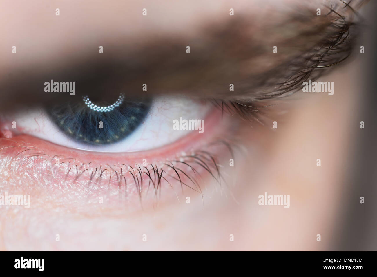 Human angry eye close-up detail. Macro photo Stock Photo - Alamy