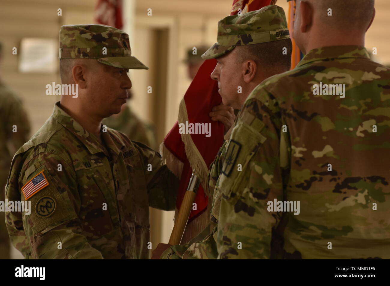 (From the Left) N.Y Army National Guard Lt. Col. Wing Yu, Commander of ...