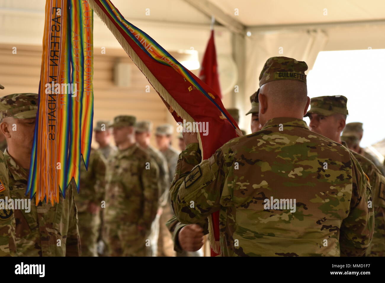 N.Y. Army National Guard Lt. Col. Christopher Guimette, the outgoing ...