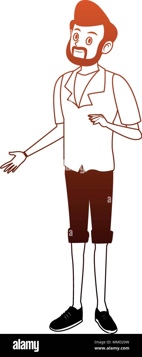 Man short beard in Stock Vector Images - Alamy