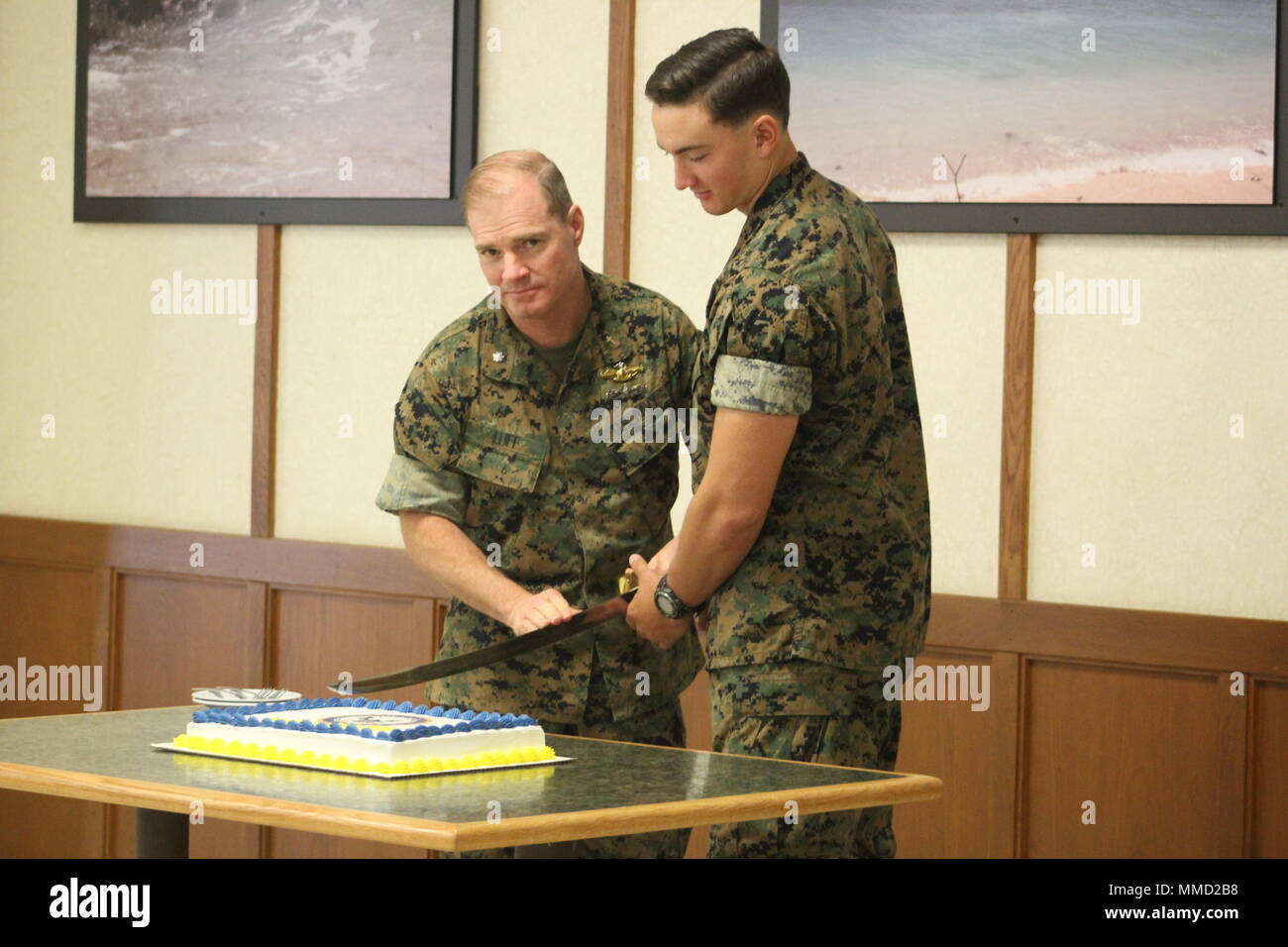 U.S. Navy Cmdr. Charles Luss, a chaplain with 3rd Marine Regiment, and ...