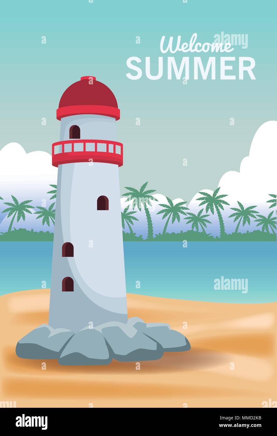 Welcome summer concept Stock Vector Image & Art - Alamy