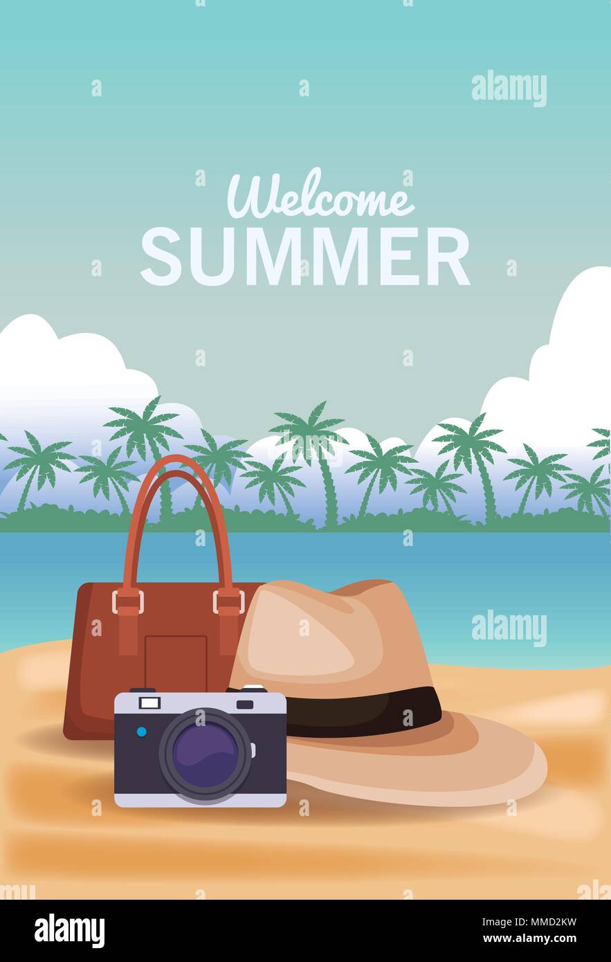 Welcome summer concept Stock Vector Image & Art - Alamy