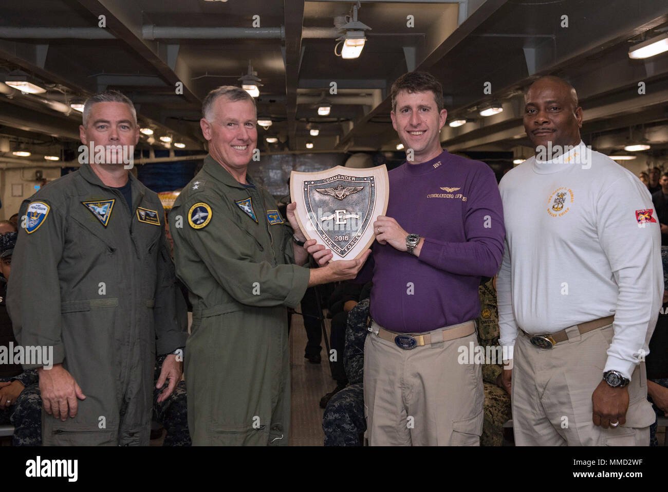 171015-N-SM112-055 ATLANTIC OCEAN (Oct. 15, 2017) From the right, USS ...
