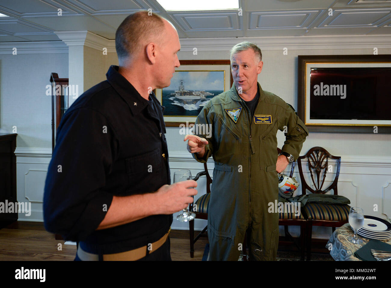 171015-N-GC347-061 ATLANTIC OCEAN (Oct. 15, 2017) Rear Adm. Bruce H ...