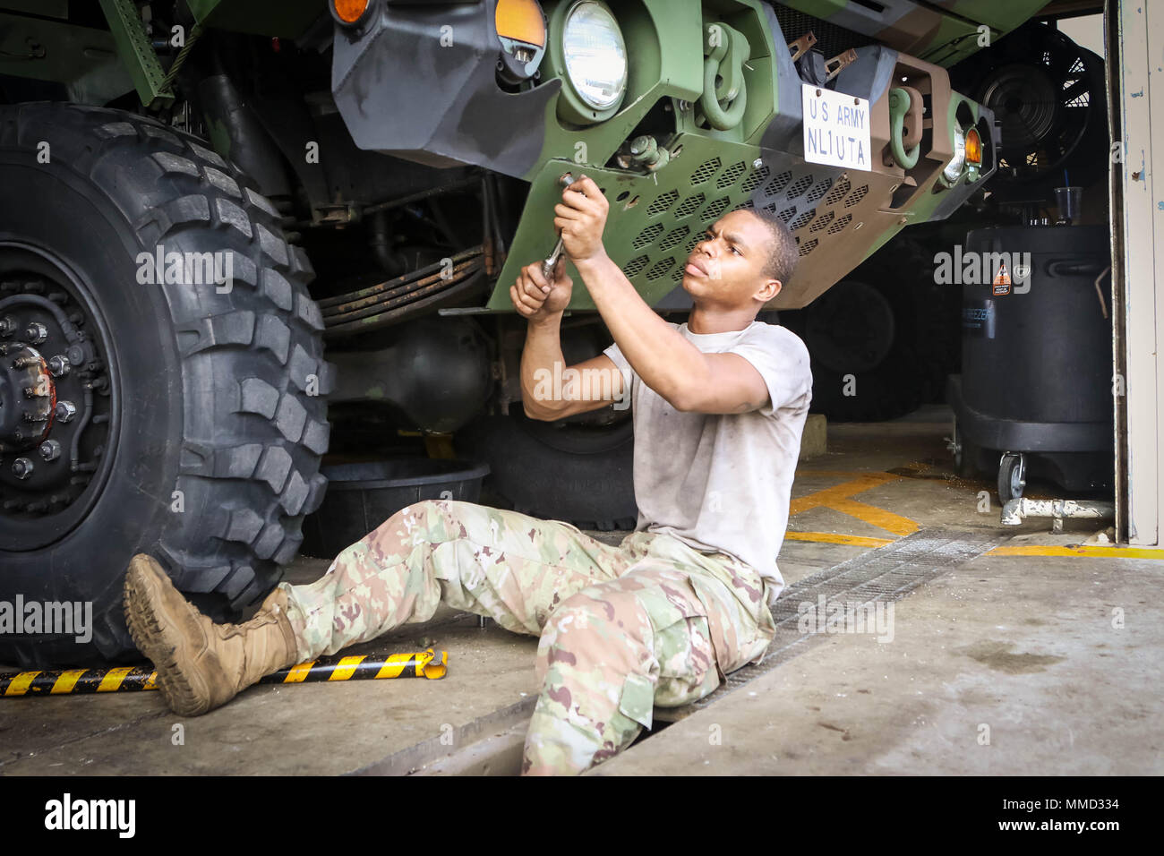 Spc. Jenkins, a wheeled vehicle mechanic with 1st Battalion, 1st Air ...