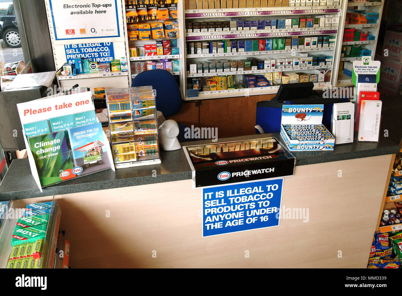 Tobacco products counter hi-res stock photography and images - Alamy