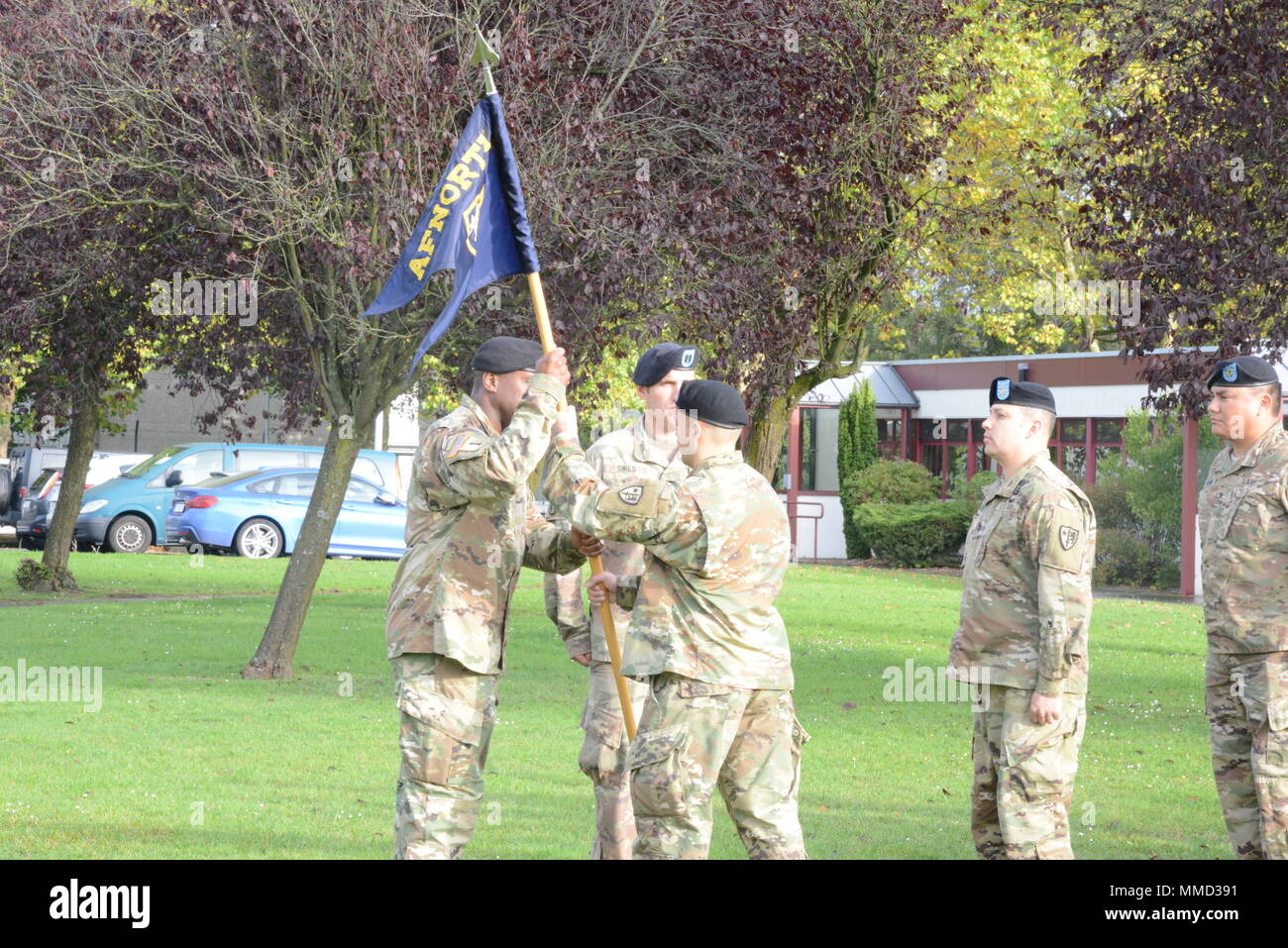 U.S. Army, 1st Lt. Jose M. Marrero-Aguila outgoing Commander of Bravo ...