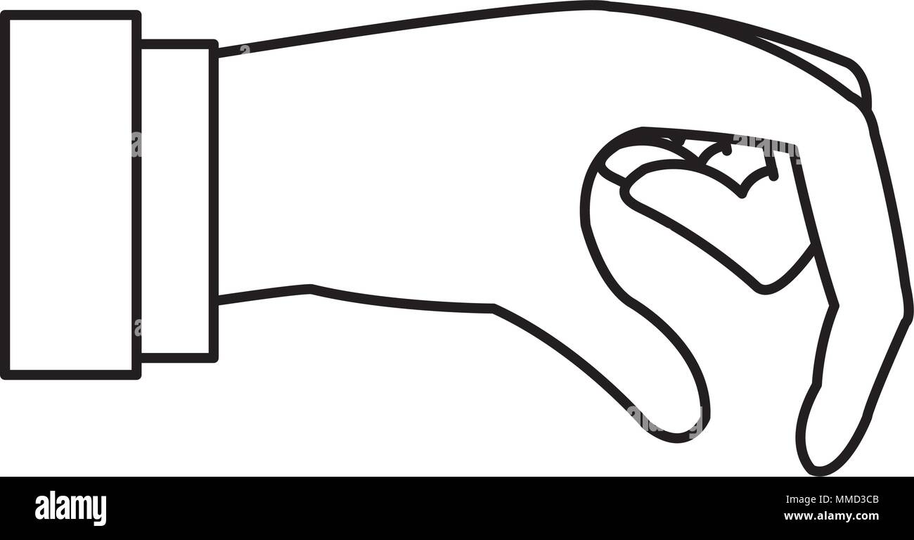 line businessman hand gesture fingers sign Stock Vector Image & Art - Alamy