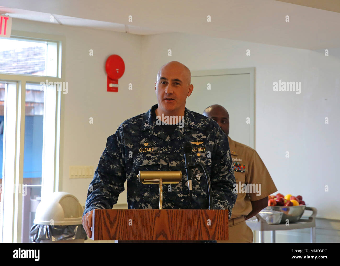 Capt. Michael O’Leary, commanding officer for Naval Support Activity ...