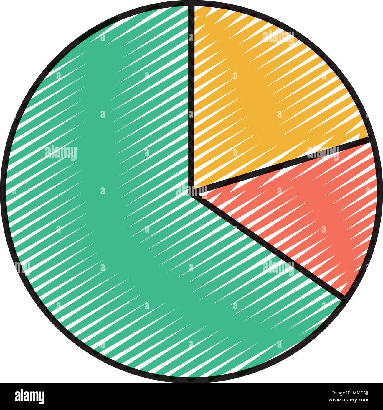 doodle graphic circle statistics diagram data Stock Vector Image & Art ...