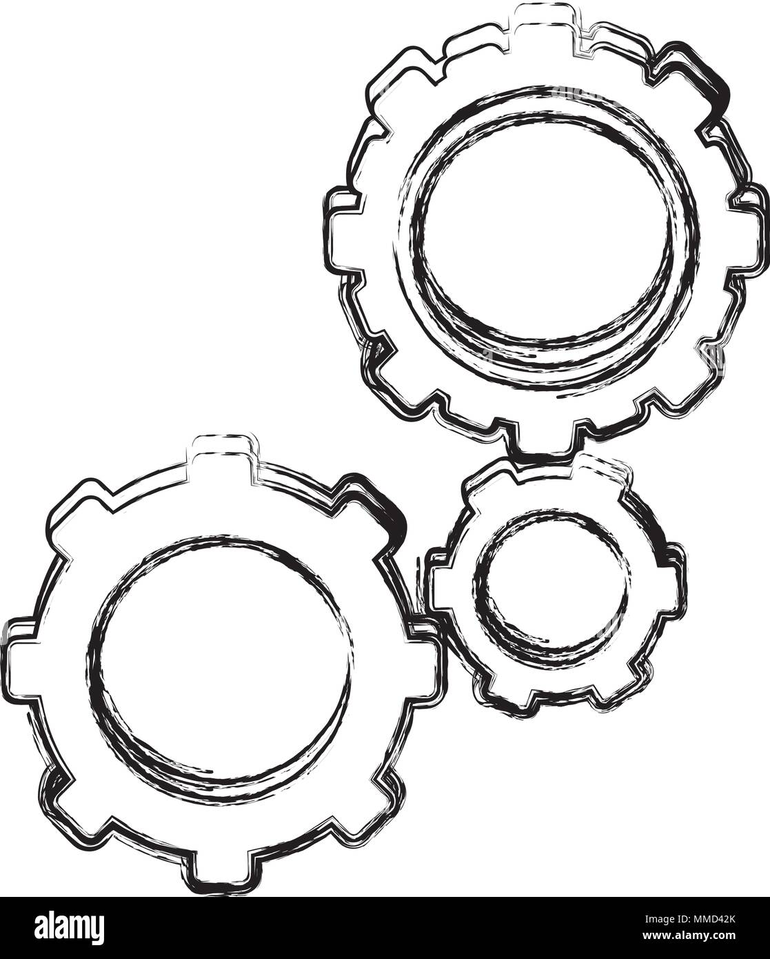 grunge technical gear process engineering industry Stock Vector Image ...
