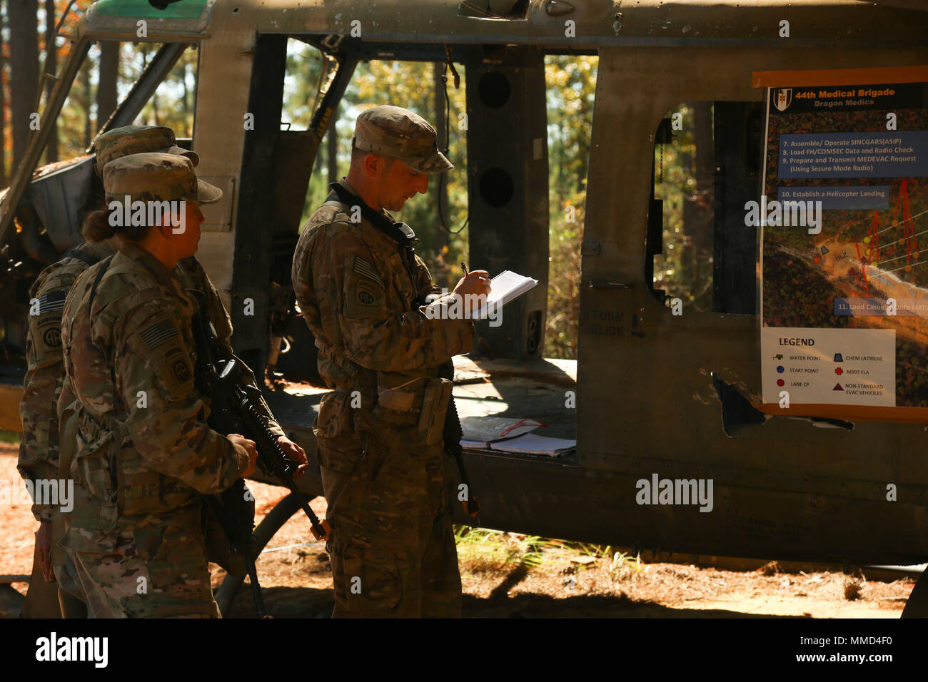 Candidates review lanes as part of the Expert Field Medical Badge (EFMB ...