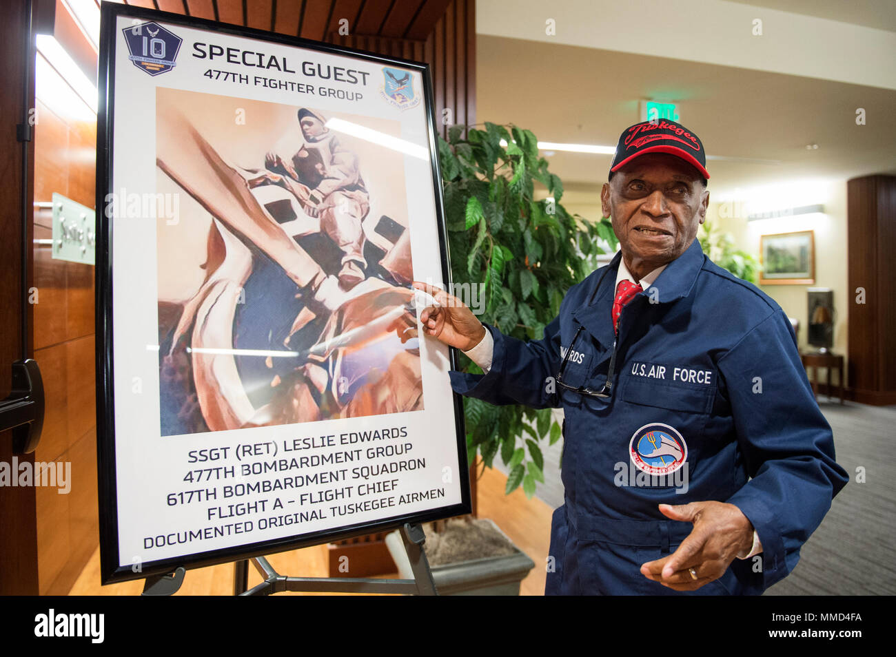 Army Air Corps Staff Sgt. (retired) Leslie Edwards, a documented ...