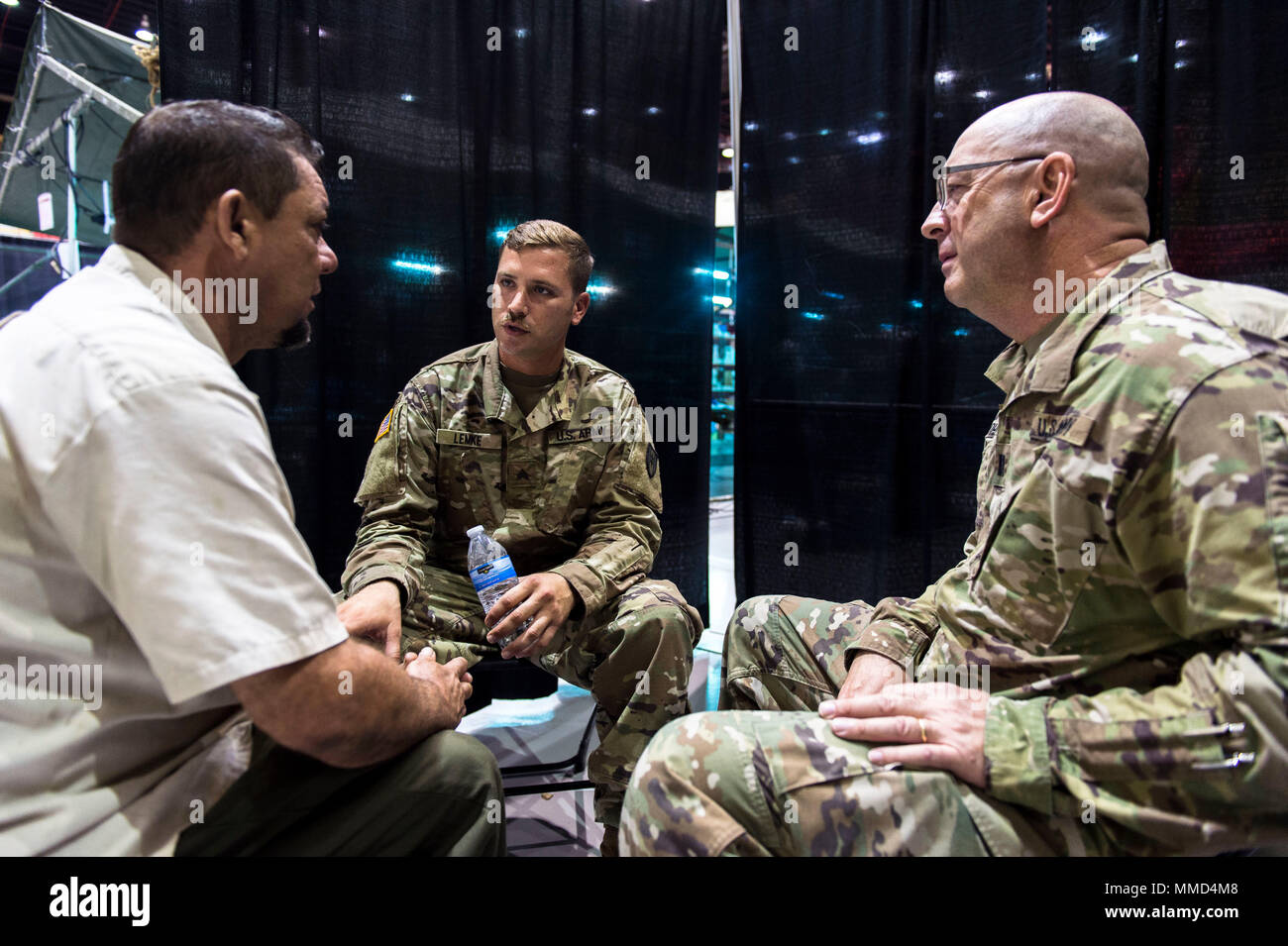 U.S. Army Capt. Mark Johnston, Chaplin, 14th Combat Support Hospital ...