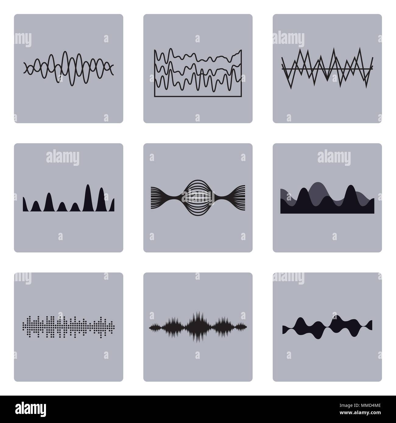 Set of waves graphics Stock Vector Image & Art - Alamy